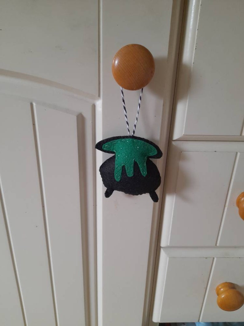 Trio of Hanging Felt Halloween Decorations - Etsy