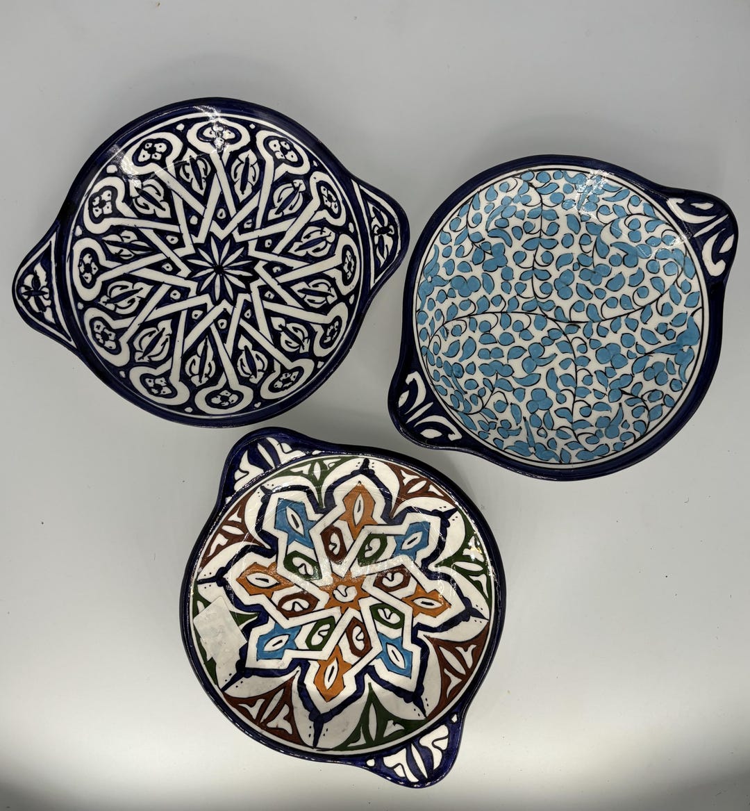 3-piece Ceramic Dish Set 100% Handmade, Best Deals, Pottery Dinnerware ...