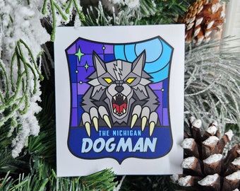 Dogman Decal (6") - Werewolf, Michigan Dogman, Legend, Cryptid, Sticker ...