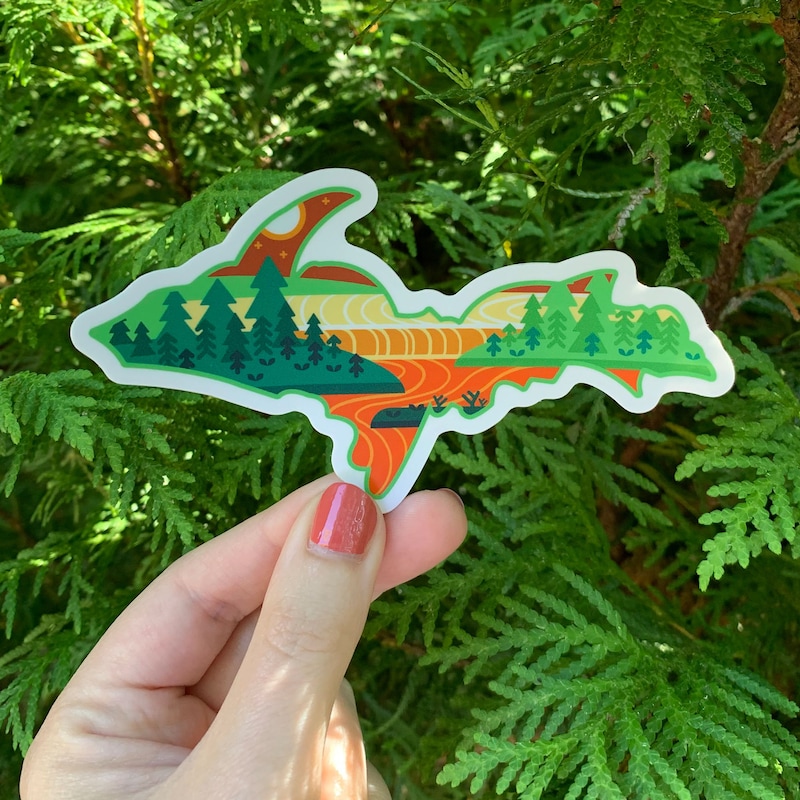 Michigan Sticker - Etsy