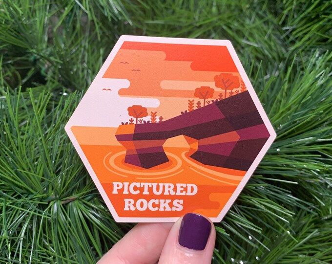 Pictured Rocks Magnet - Etsy
