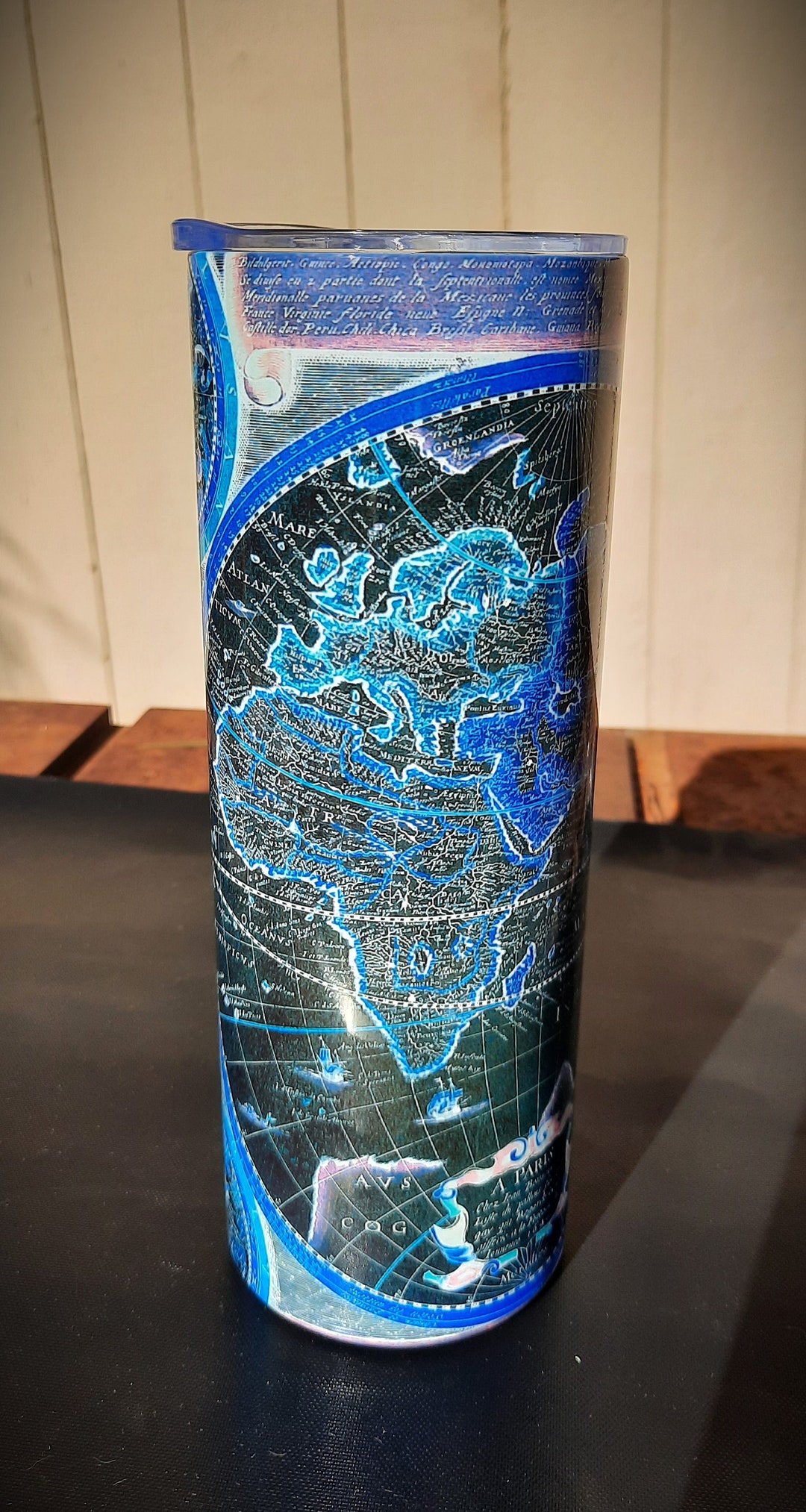 Beautiful, Bright Sublimated Old World Map 20oz Hot/cold Tumbler ...