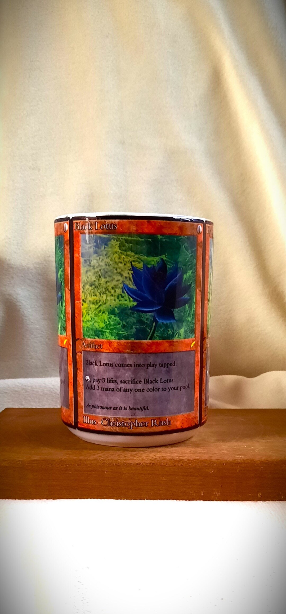 15oz. Magic the Gathering Black Lotus Card Alpha Card Black Border, MTG ...