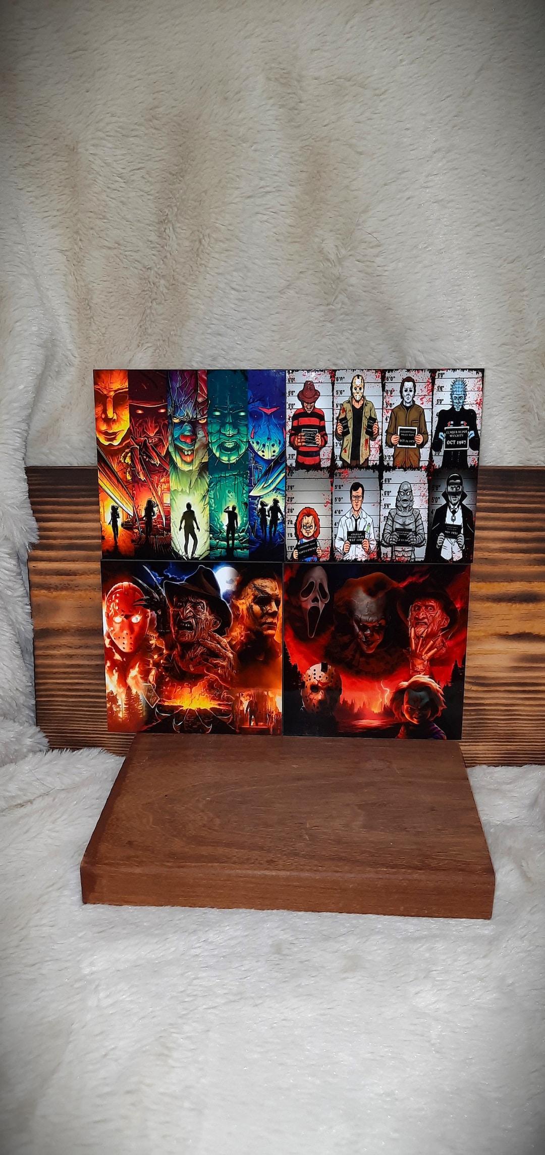 Freddy/jason/scream/chucky Horror Movie Themed Designs on 4.25in Mdf ...