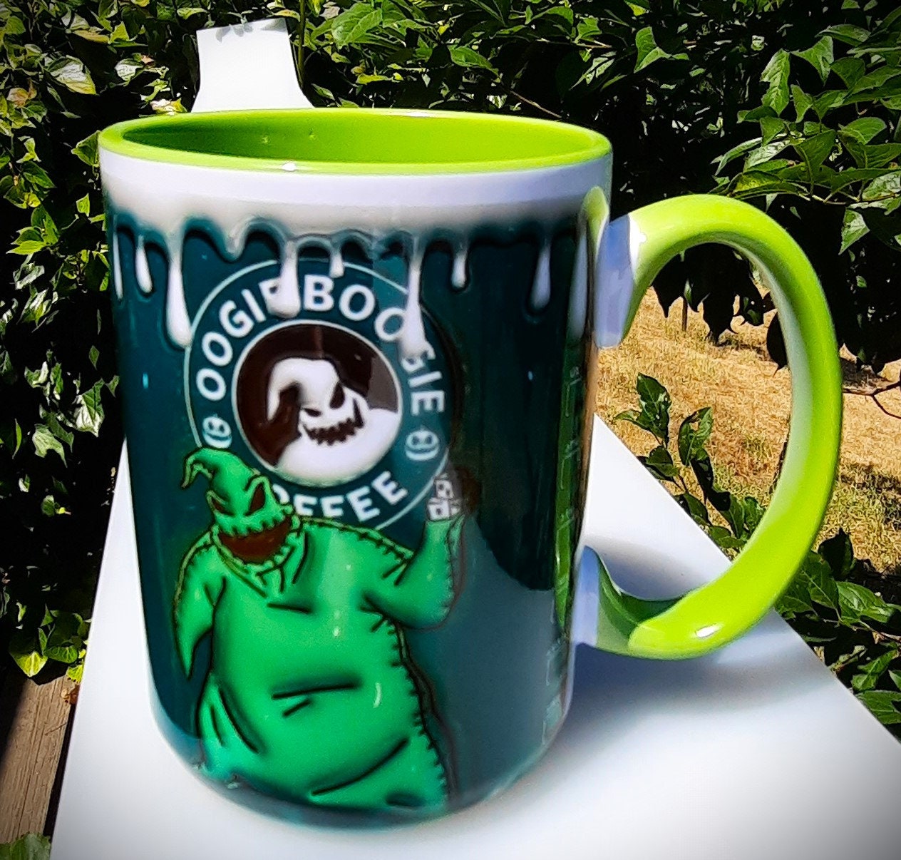 15oz. 3D POOF Oogie Boogie Starbucks Coffee Mug. Beautiful - Etsy