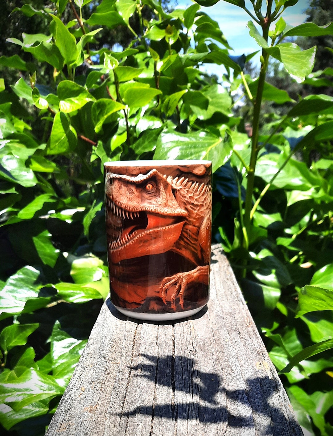15oz. 3D Dinosaur T-REX Close up Coffee Mug. Beautiful, Vibrant Ceramic ...