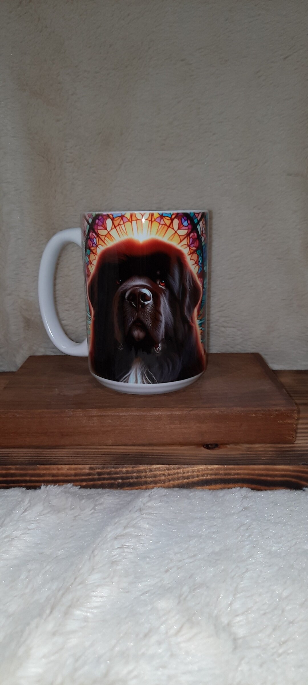 15oz. Newfoundland Stained Glass Coffee Mug. Beautiful, Vibrant Newfie ...