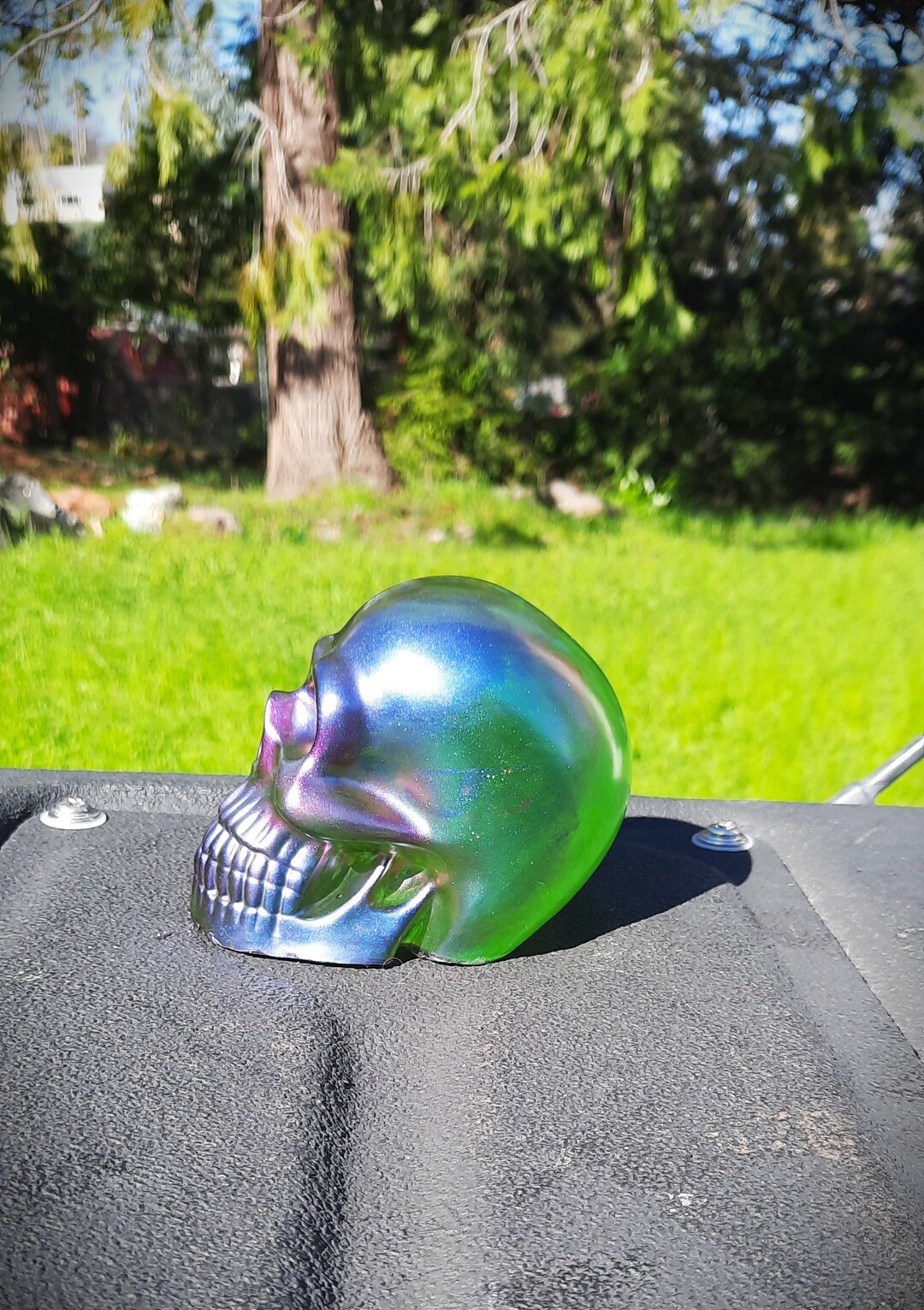 Resin Skull. Color Changing Epoxy Resin Skull That Changes Colors in ...