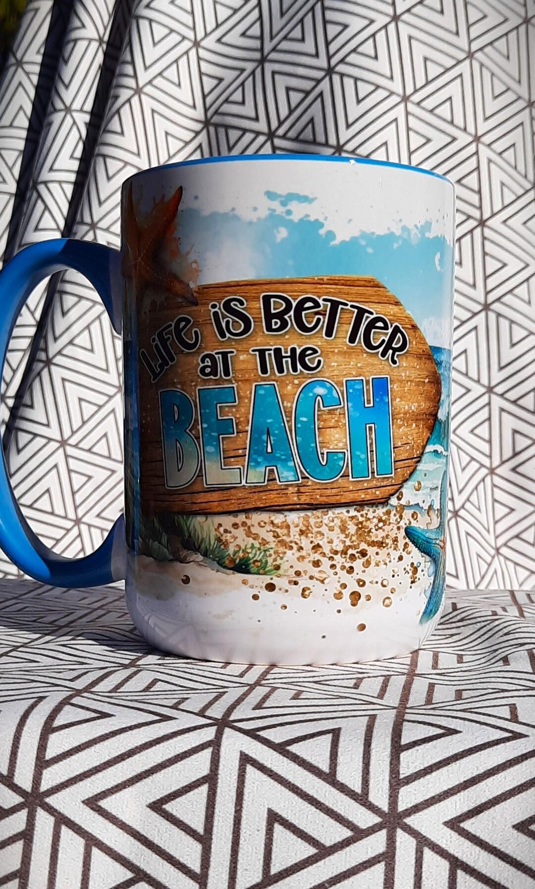 15oz. Life's Better at the Beach With Turtle Ceramic Coffee Mug ...