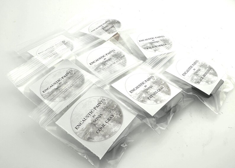 Encaustic Paint Neutral Colors Sample Set - NEW Larger 3ml Sample ...