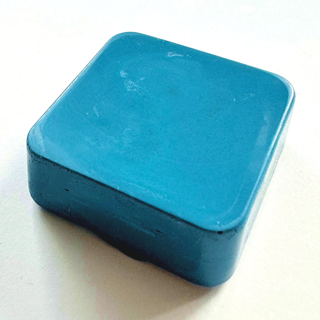 Encaustic Paint Pale Cyan Blue One Block 2 X 2 X - Etsy