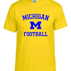Michigan Football Sweatshirt, Uofm Crewneck College T-shirts, College ...