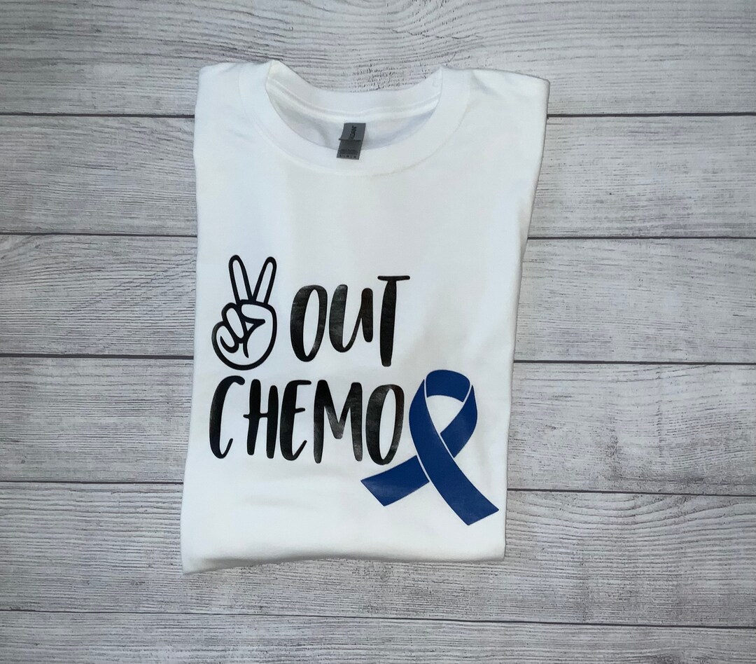 Peace Out Chemo T-shirt: Cancer Survivor Gift With Ribbon - Etsy