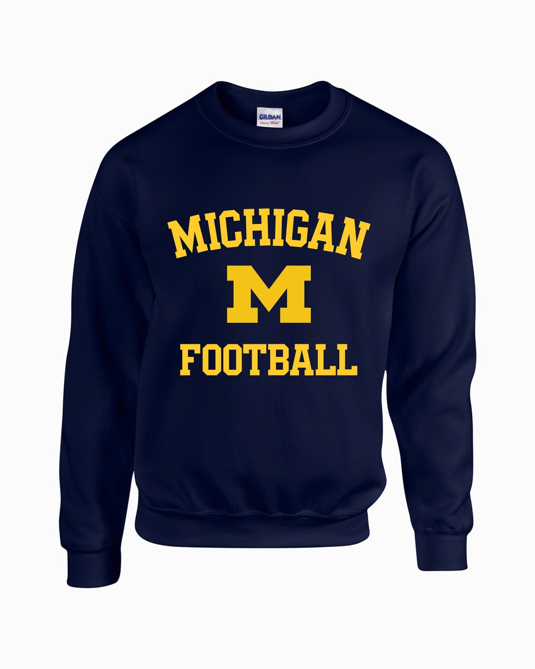 Michigan Football Sweatshirt, Uofm Crewneck College T-shirts, College ...