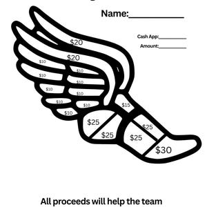 Fill My Fundraiser Sheet Bundle. Track, Cheerleading, Football **canva ...