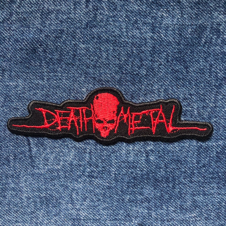 DEATH METAL Embroidered Patch Obituary Morbid Angel Possessed Cannibal Corpse Autopsy Pestilence ...