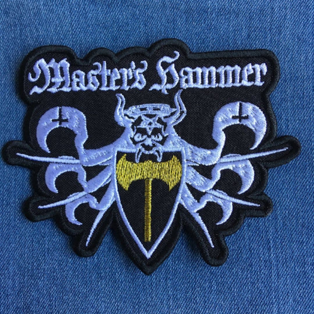MASTER'S HAMMER Embroidered Patch Root Mortuary Drape Beherit ...