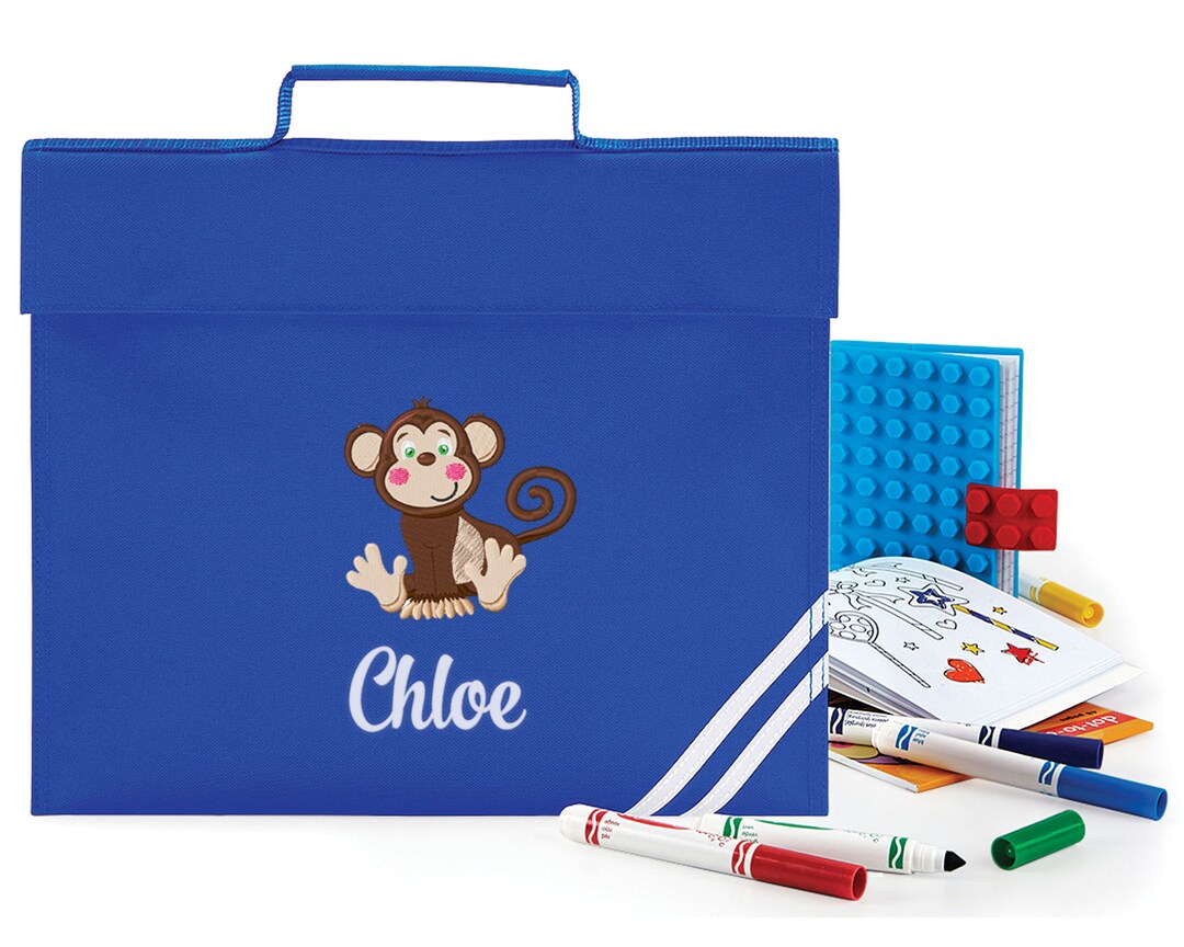 Personalised School Book Bag - Back to School Book Bag - Your Name and ...