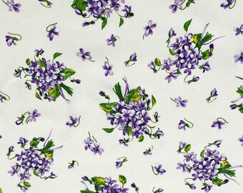 Violet Cotton Fabric | Etsy