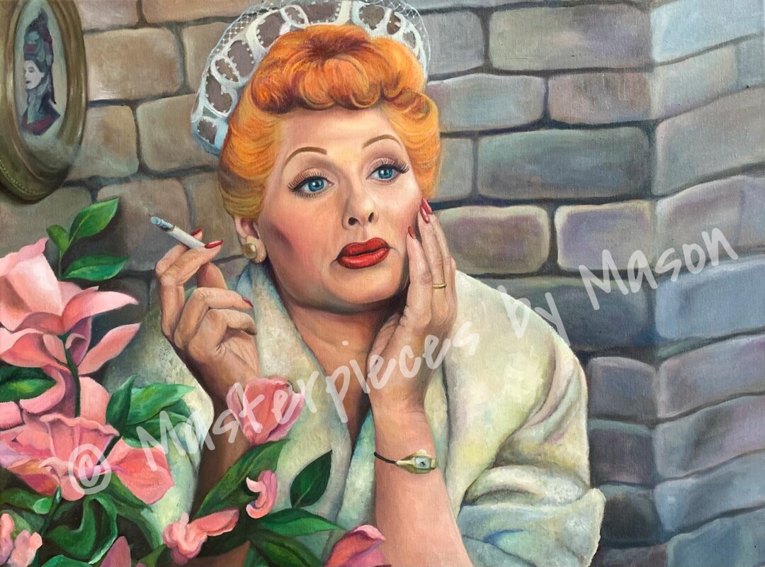 Lucille Ball 'I Love Lucy' Art Print – Classic Sitcom Fan Wall Decor - Etsy