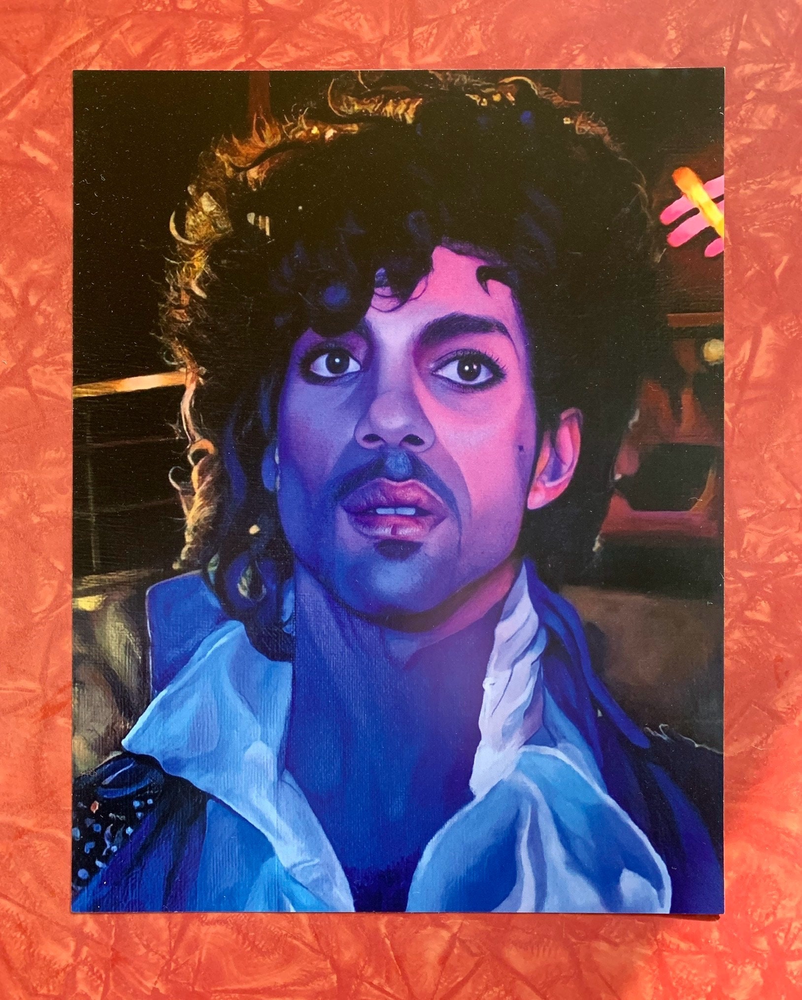 Prince Rogers Nelson Purple Rain Original Painting Print - Etsy