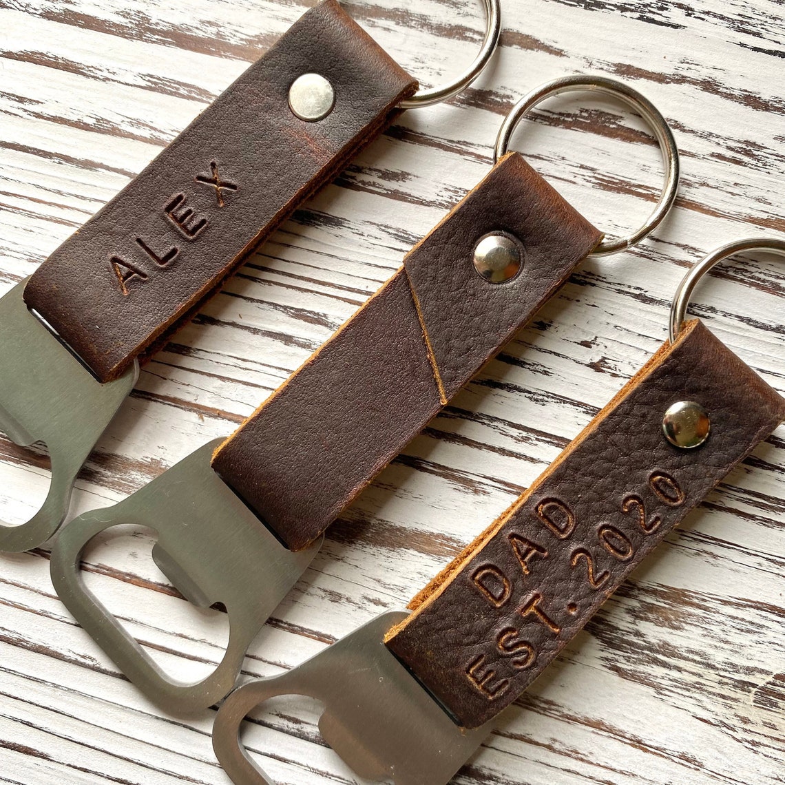 Personalized Bottle Opener Keychain Custom Beer Opener Keyfob - Etsy
