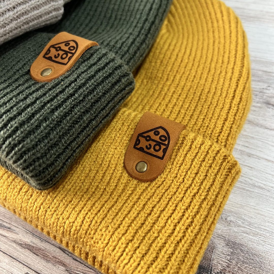 Kids Cheese Chunk Beanie - Cheesehead Knit Hat - Cozy Hat Packers ...