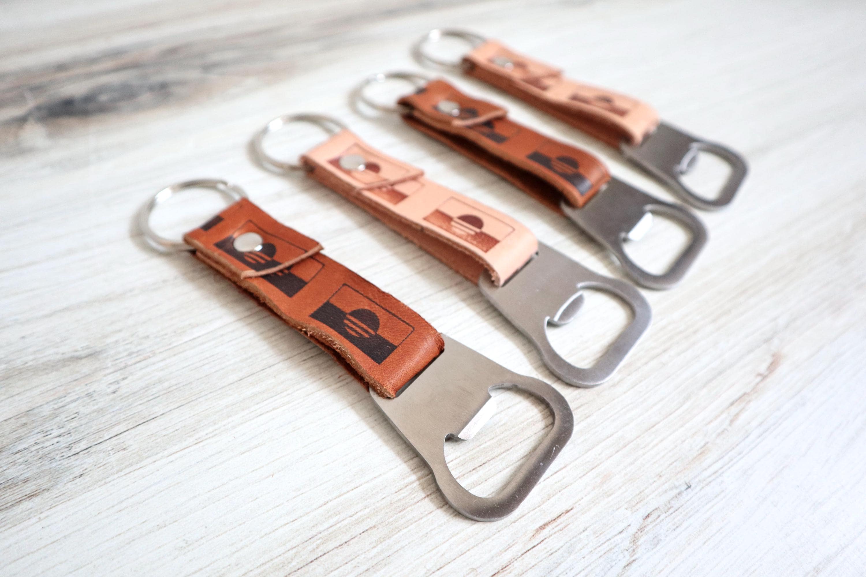 Milwaukee People's Flag Leather Bottle Opener Keychain Beer Key Fob ...