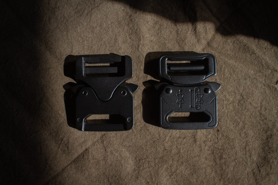 1” or 27mm Black Metal Buckle Matte Finish / Tactical Military DIY ...