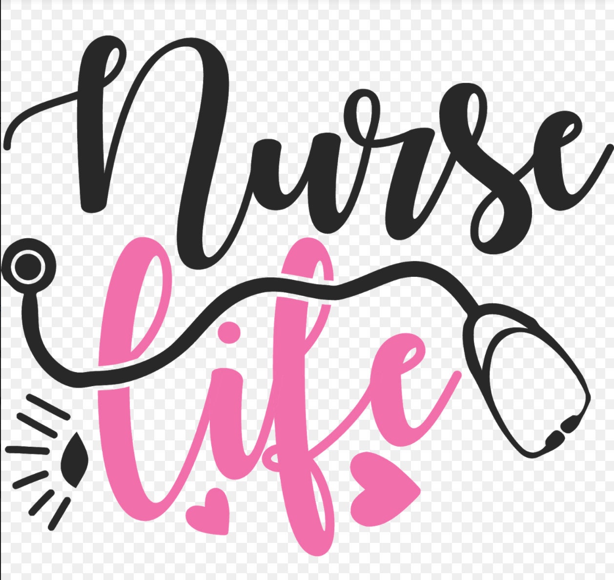 Nurse Life: Medical Vector W/print/cutfiles | Etsy
