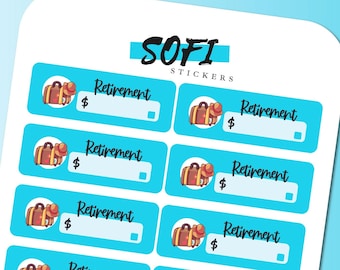 Blue Retirement Stickers - Etsy