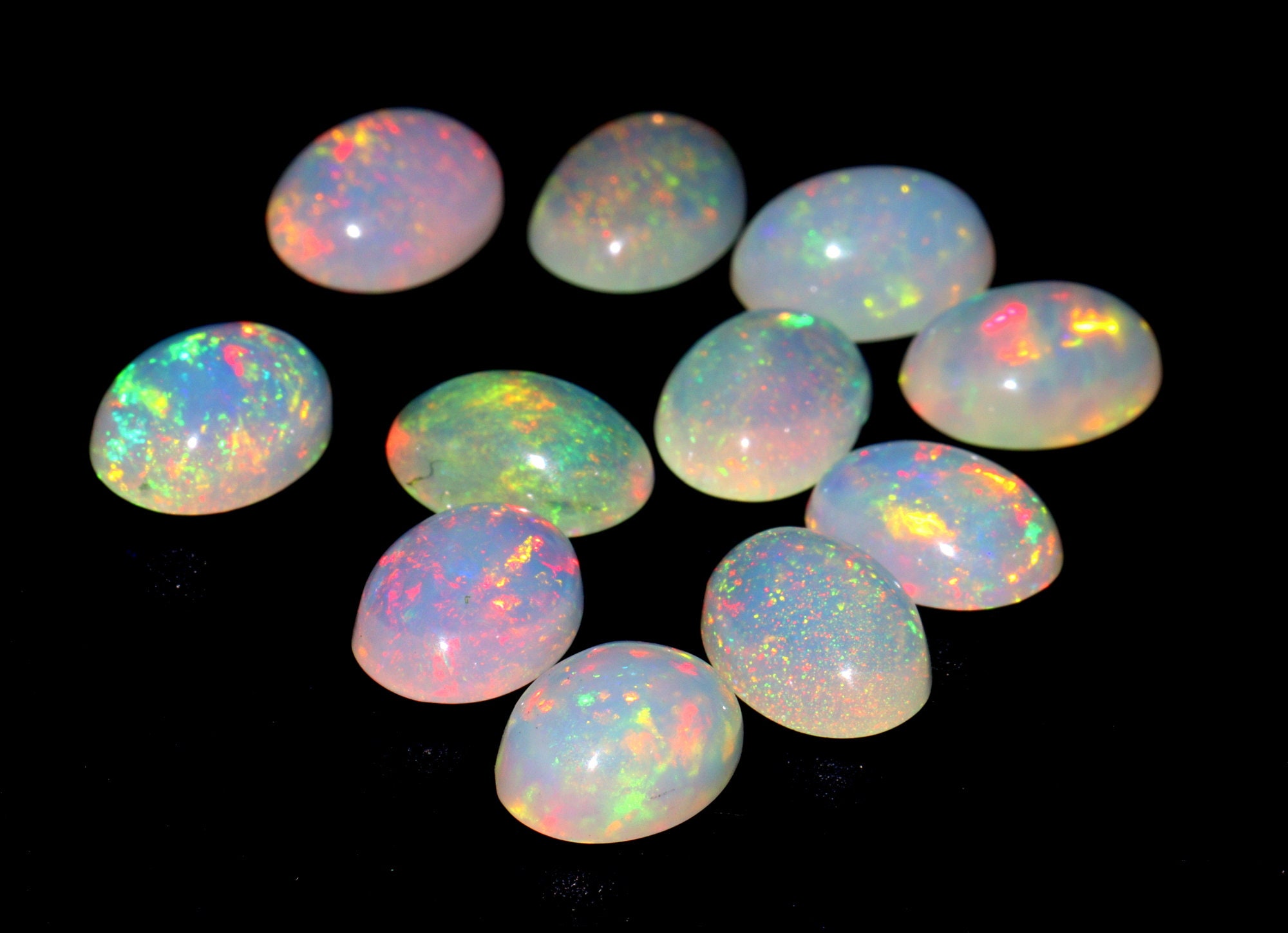 BESTSELLER Natural Multi Fire Opal Gemstone Ring Size Opal - Etsy