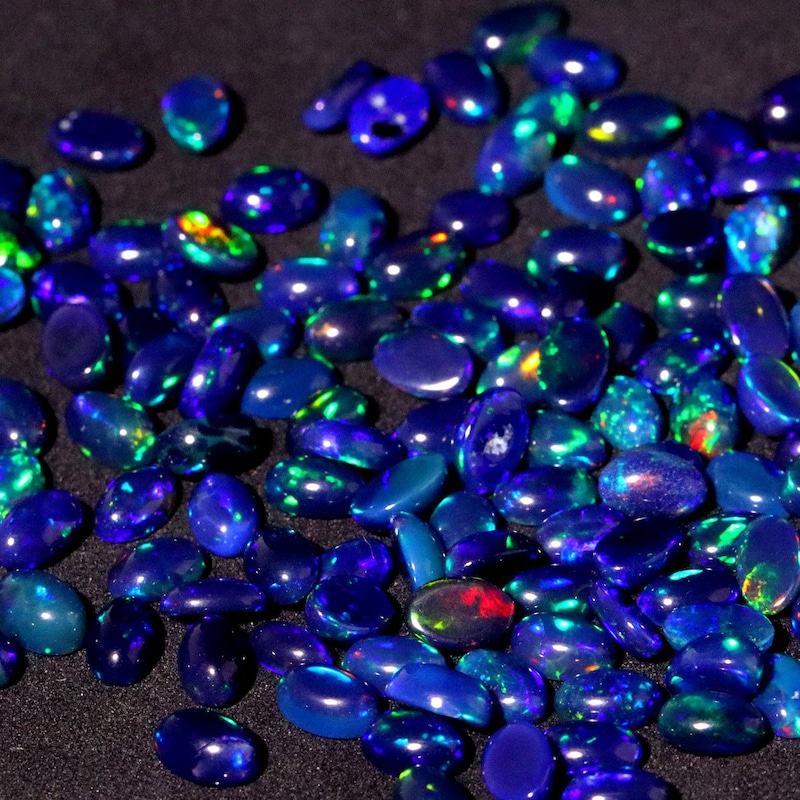 Opal Cabochons Blue Fire - Etsy