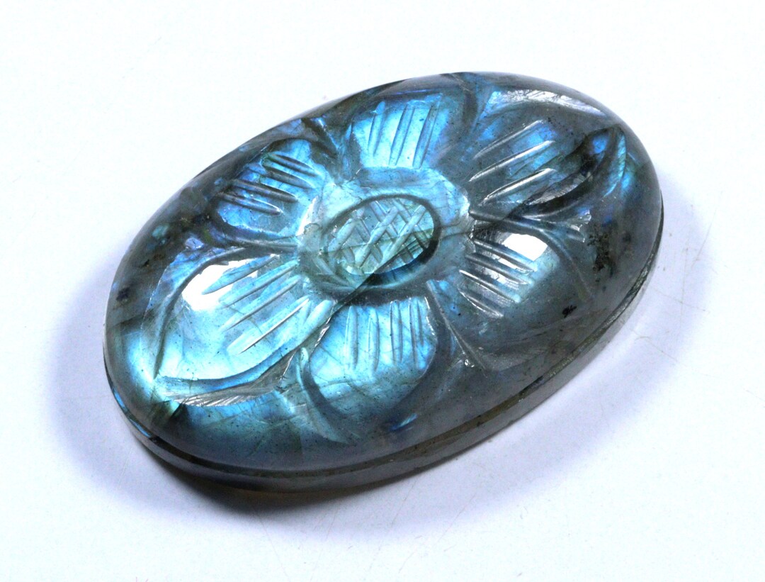 Top Grade Blue Fire Labradorite Carving Gemstone Pendant Size ...