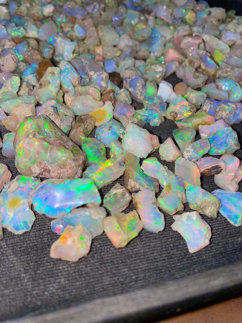 Raw Opal Crystal Lot: Uncut Rough Stone - Etsy