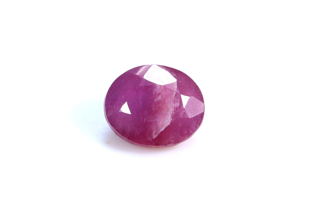 Pink Ruby Faceted Gemstone Oval Shape Glass Filled Ruby 10x8mm - Etsy