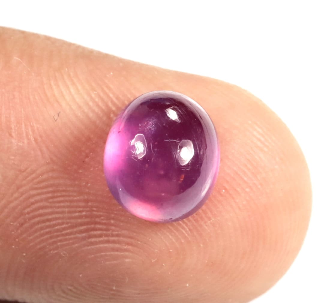 Top Quality Natural Pink Ruby Glass Filled Gemstone Oval Shape Ruby ...