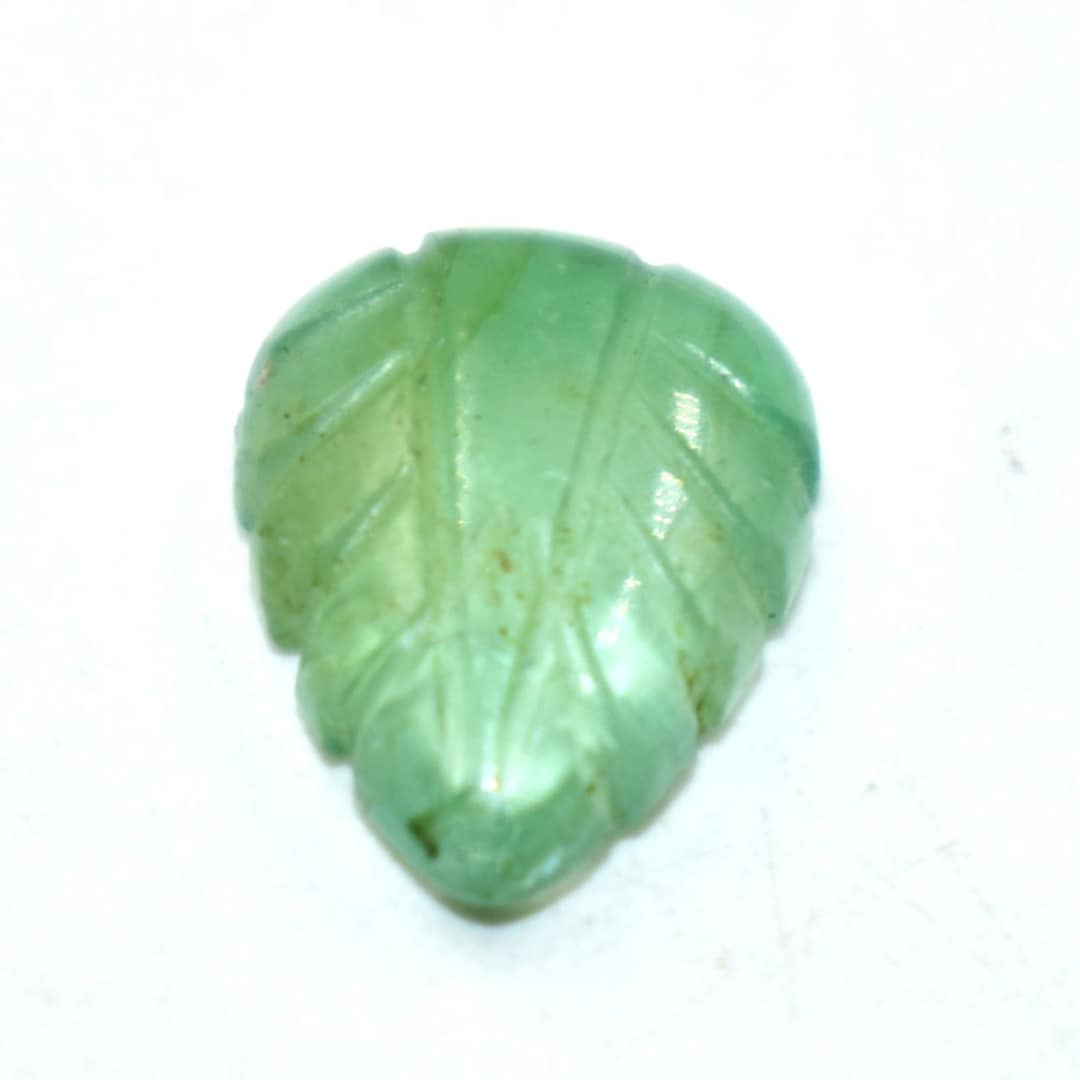 100% Natural Zambian Emerald Carving Gemstone 13x9 MM Flower - Etsy