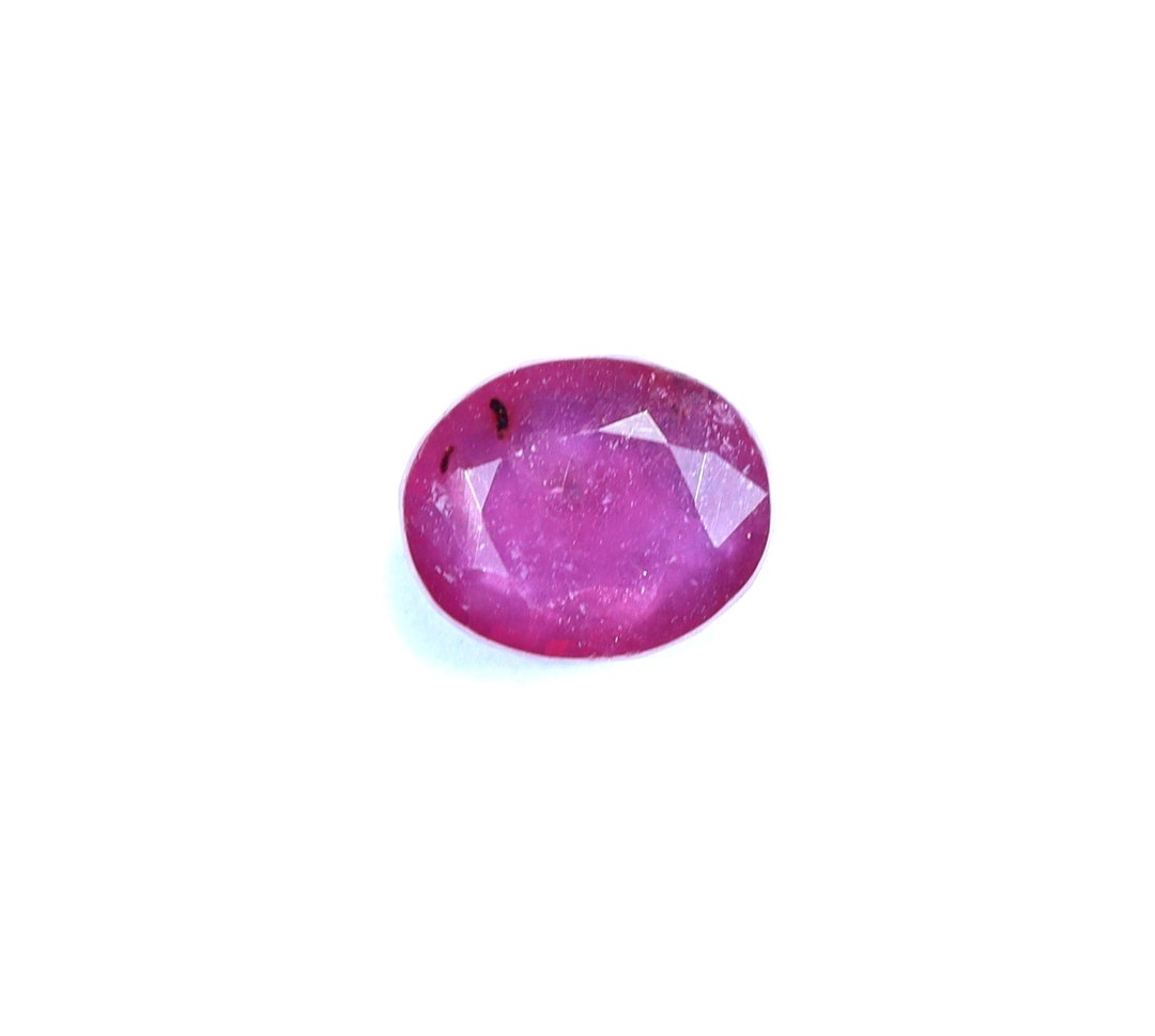 11x9 MM Natural Glass Filled Ruby Faceted Gemstone Ruby Faceted Shape ...