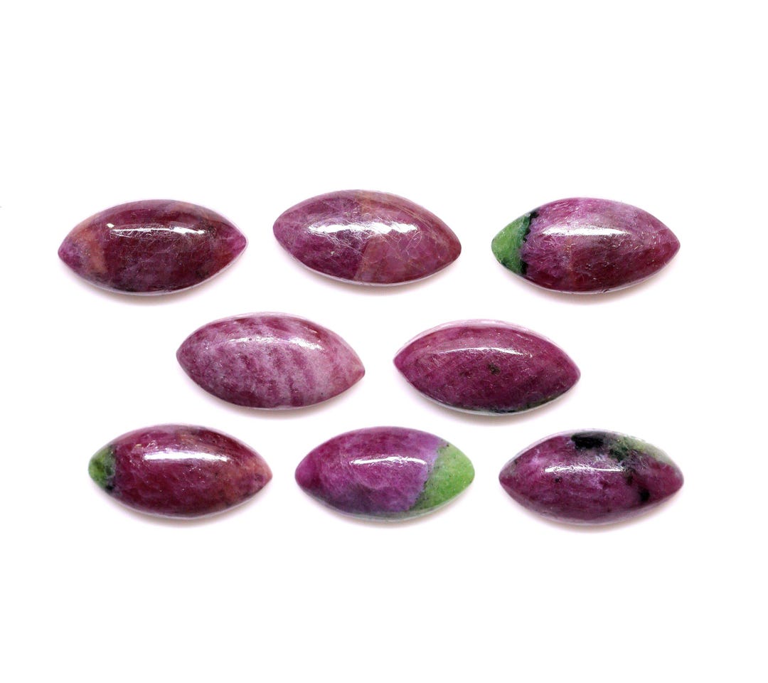 Ruby in Zoisite Stone - Multiple Sizes Available - Marquise Ruby Zoisite Crystal - Anyolite ...
