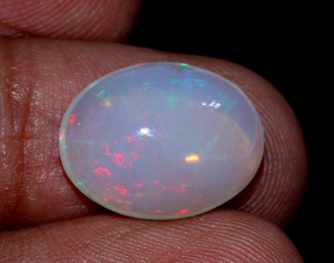 Natural Fine Opal Oval Shape Gemstone Welo Fire Opal Cabochon Gemstone ...
