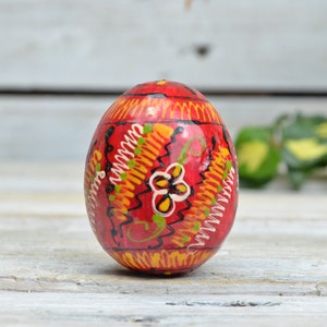 Handmade Wooden Egg - Hand Painted Easter Egg - Easter Egg - Easter - Wooden Egg - Etsy