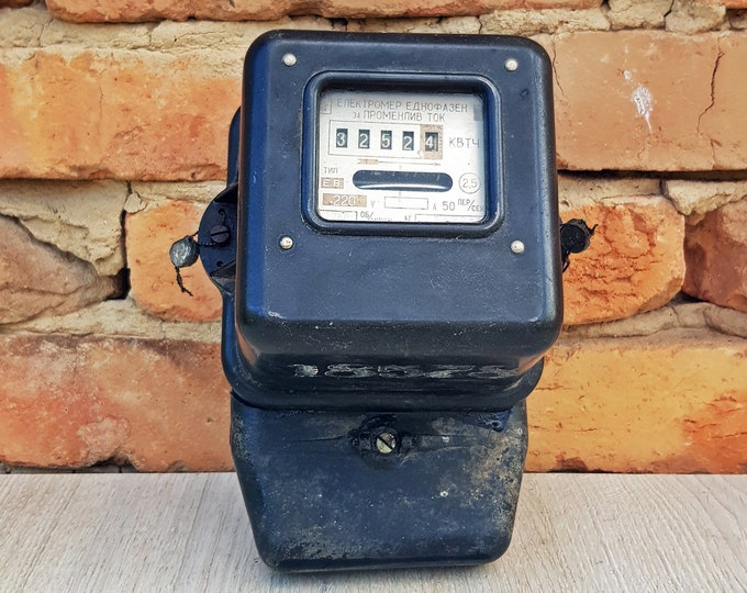 Electrometer - Single-phase Electrometer - Vintage - Electricity Mete ...