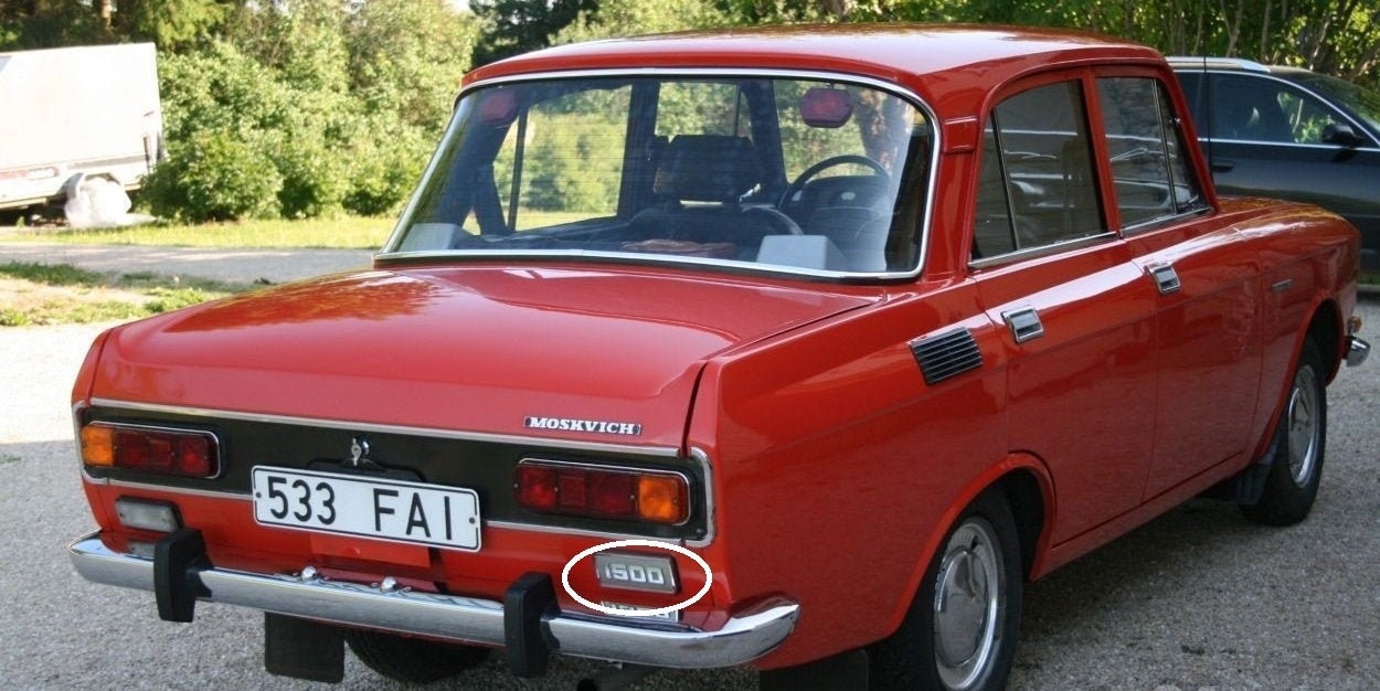 Altes Auto Emblem - Original MOSKVICH Emblem - Vintage sowjetischen ...