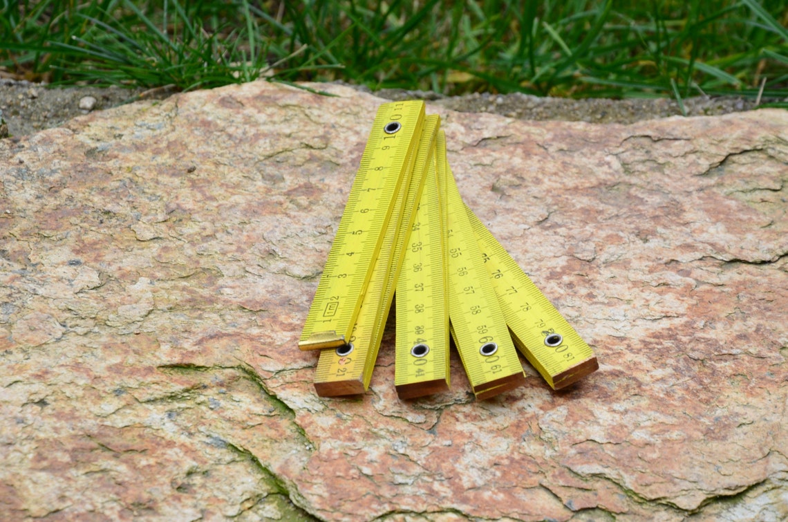 Wood Folding Ruler Old Meter Folding Ruler 1 Meter Ruler | Etsy
