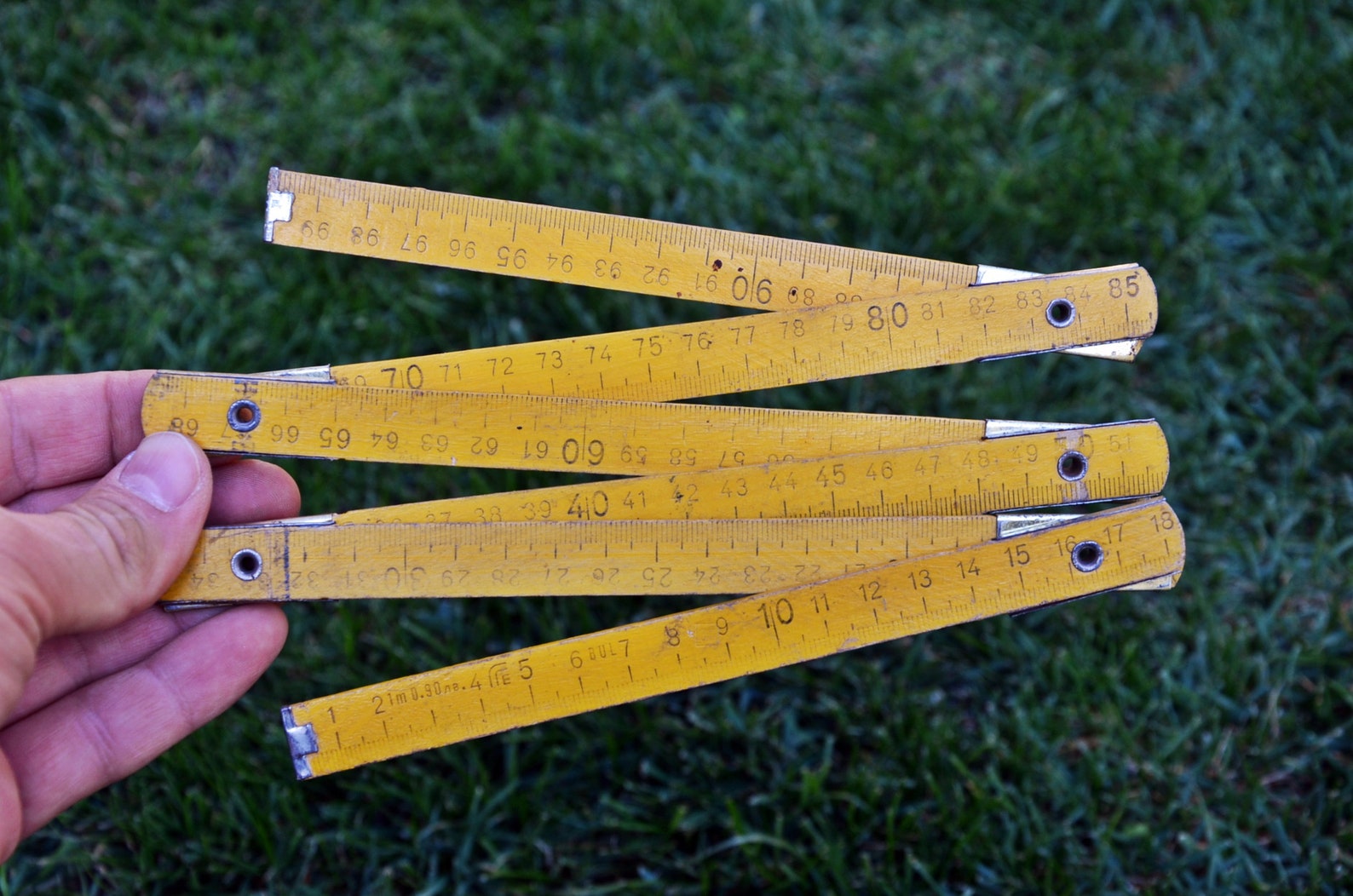 Wood Folding Ruler Old Meter Folding Ruler 1 Meter Ruler | Etsy