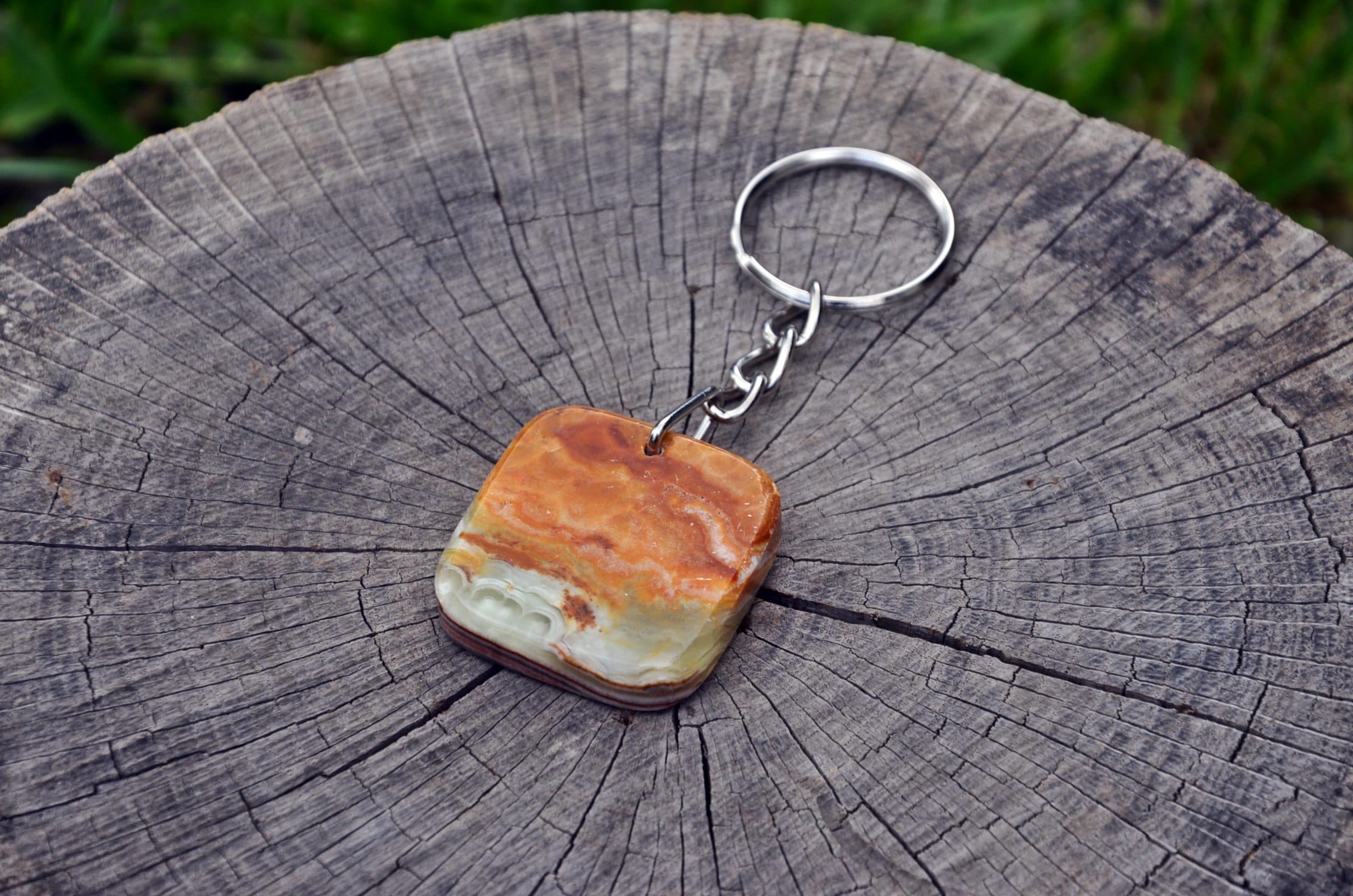 Onyx Key Chain Hand Made Onyx Keychain | Etsy