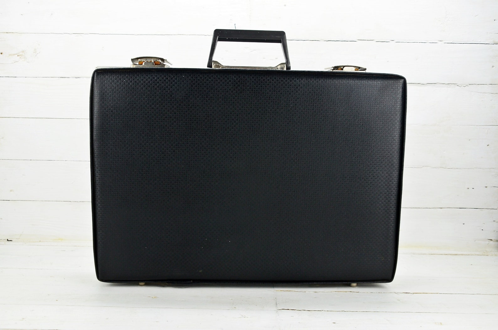 Diplomatic Black Briefcase, Vintage Diplomatic Briefcase, Retro ...