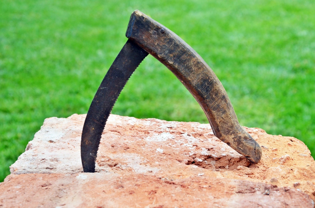 Antique Primitive Folding Sickle: Handmade Pruning Knife - Etsy