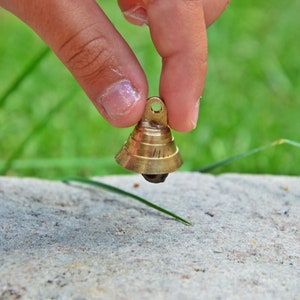 Antique Small Bell, Vintage Farm Bell, Mini Brass Bell, Primitive Bell ...